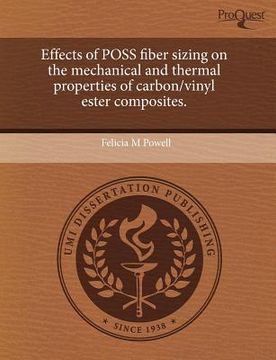 Libro effects of poss fiber sizing on the mechanical and thermal ...