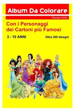 Libro Album da colorare: con i personaggi dei cartoni più famosi (en ...