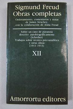 Libro Obras completas. Tomo XII De Freud, Sigmund - Buscalibre Chile