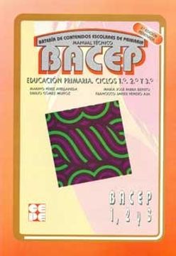 Libro Bacep 1 - 2 - 3. Bateria De Contenidos Escolaresde Primaria (6-12 ...