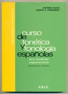 Libro Curso De Fonetica Y Fonologia Españolas Para Estudiantes ...