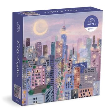 Book City Lights 1000 Piece Puzzle in a Square box From Galison - 1000 ...