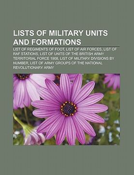 Libro lists of military units and formations: list of regiments of foot ...