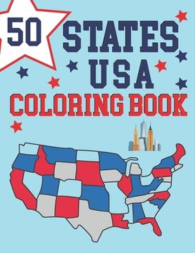 Libro 50 States Of America Coloring Book: Maps of the 50 States of the ...