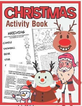 Libro Christmas Activity Book: Mazes, Dot to Dot Puzzles, Word Search ...