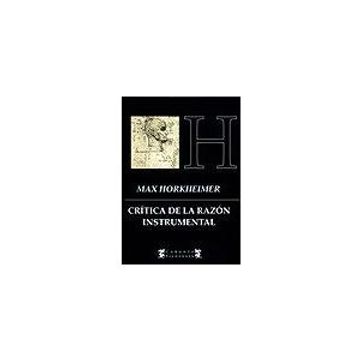 Libro Critica de la Razon Instrumental, Horkheimer Max, ISBN ...