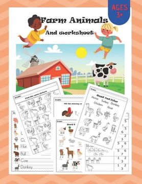 Libro Farm Animals: Tracing, Counting, Coloring, Reading Practice ...