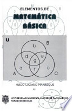 Libro Elementos de Matemática Básica De Hugo Lázaro Manrique - Buscalibre