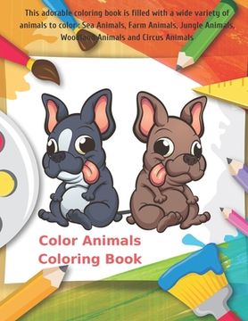 Libro Color Animals Coloring Book - This adorable coloring book is ...
