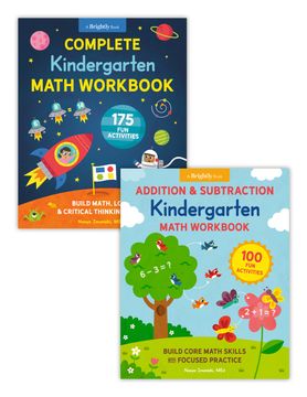Libro Complete Kindergarten Math Book Set: Two Workbooks with 275 Fun ...