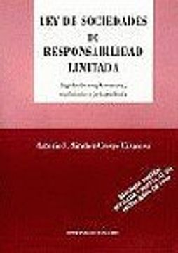 Libro Ley de sociedades de responsabilidad limitada De Antonio Sanchez-Crespo - Buscalibre