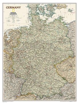 Libro National Geographic Germany Wall map - Executive - Laminated (23 ...
