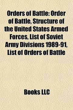 Libro orders of battle: order of battle, structure of the united states ...