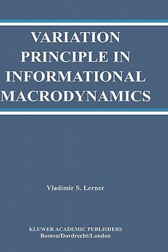 Libro variation principle in informational macrodynamics (en Inglés) De lerner - Buscalibre