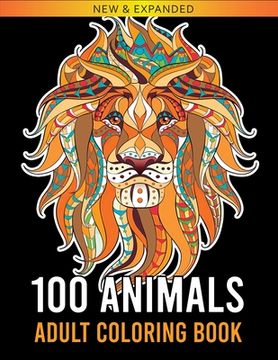 Libro 100 Animals Adult Coloring Book: Over 100 One Sided Animal ...