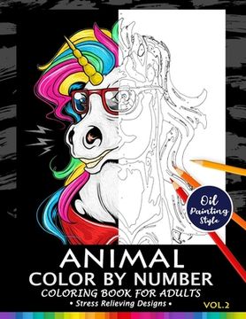 Libro Animals Color by Numbers for Adults Vol.2: Adults Coloring Book ...