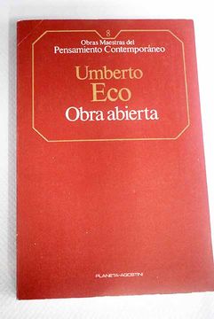 Libro Obra abierta De Eco, Umberto - Buscalibre