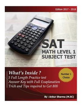 Libro SAT Math Level 1 (subject test): SAT Math 1 subject test (en ...
