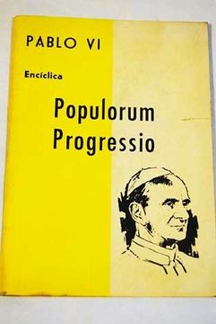 Comprar Populorum progressio: sobre el desarrollo de los pueblos ...