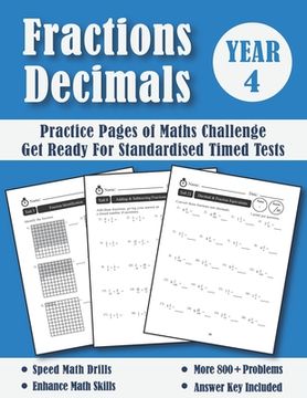 Libro Fractions and Decimals Year 4 Maths Challenge: Practice Pages Of ...