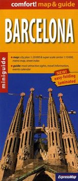 Comprar Barcelona, plano guía plastificado en inglés. Escala 1:20.000. ExpressMap. (Comfort ...