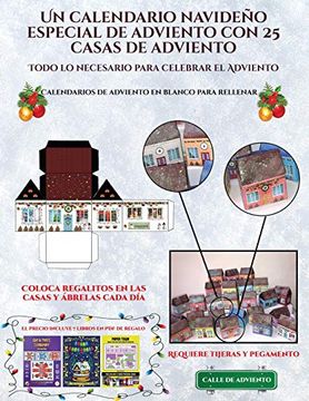 Libro Calendarios de Adviento en Blanco Para Rellenar (un Calendario ...