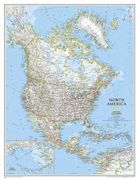 Book National Geographic: North America Classic Enlarged Wall map ...