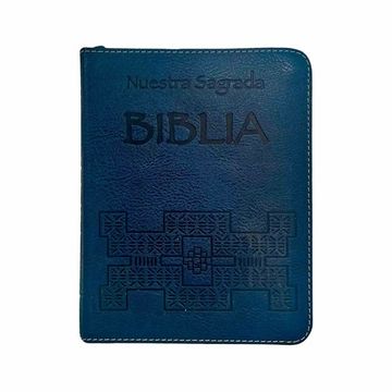 Libro Nuestra Sagrada Biblia Bolsillo Clásica - En Estuche (Azul) De ...