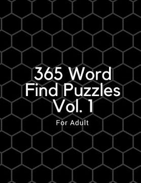 Libro 365 Word Find Puzzles Vol 1 For Adult: Collection of Large Print ...