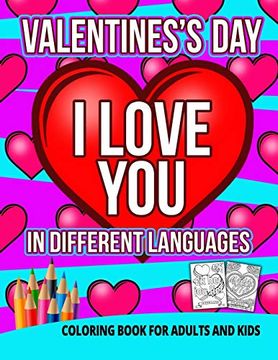 Libro Valentines day i Love you in Different Languages Coloring Book ...