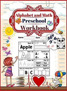 Libro Alphabet and Math Preschool Workbook age 3-6: Preschool to ...