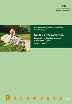 Libro Guided Error Correction: Exercises for Spanish-Speaking Students ...
