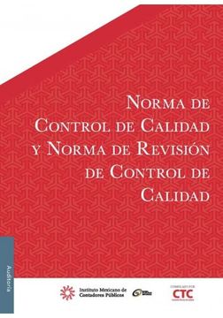 Libro Normas De Control De Calidad Y Norma De Revision De Control De Calidad De Comision Tecnica ...