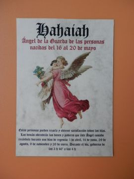 Libro Postal Hahaiah. Ángel De La Guarda De Las Personas Nacidas Del 16 ...