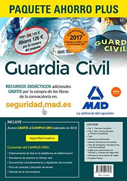 Libro Guardia Civil. (paquete Ahorro Plus-8 Volúmenes + Acceso Campus ...