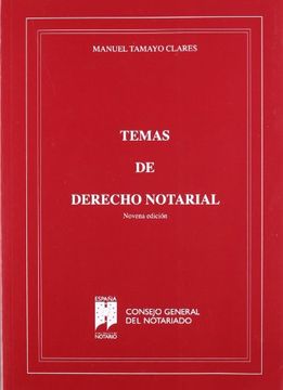 Libro Temas de Derecho Notarial De Manuel Tamayo - Buscalibre