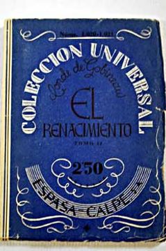 Libro el renacimiento. segunda parte: cesar borja De gobineau, arthur ...