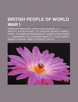 Libro british people of world war i: emmeline pankhurst, david lloyd ...