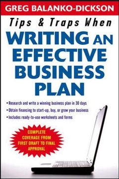 Libro Tips and Traps for Writing an Effective Business Plan De Greg ...