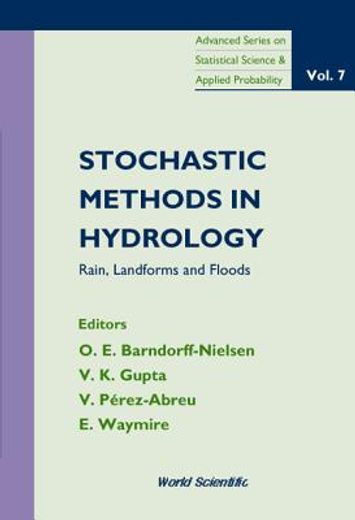 Libro Stochastic Methods in Hydrology: Rain, Landforms and Floods De ...