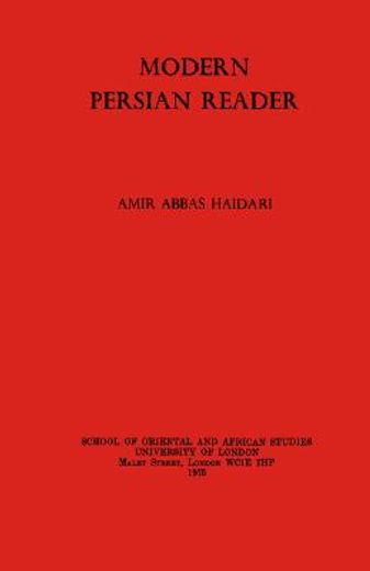 Libro modern persian reader De amir abbas haidari - Buscalibre