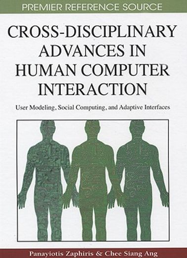 Libro cross-disciplinary advances in human computer interaction,user modeling, social computing ...