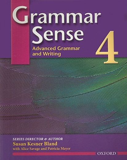 Libro grammar sense 4 student book,advanced grammar and writing De ...