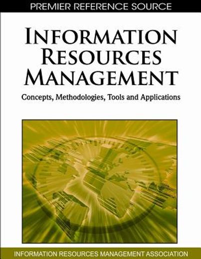 Libro Information Resources Management: Concepts, Methodologies, Tools and Applications De ...