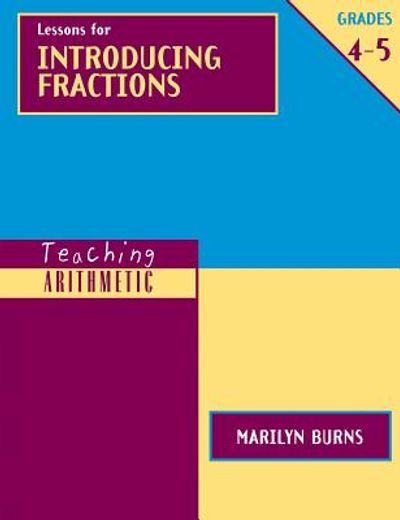 Libro Teaching Arithmetic: Lessons for Introducing Fractions, Grades 4 ...