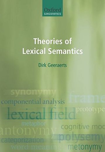 Libro theories of lexical semantics,a cognitive perspective De dirk ...