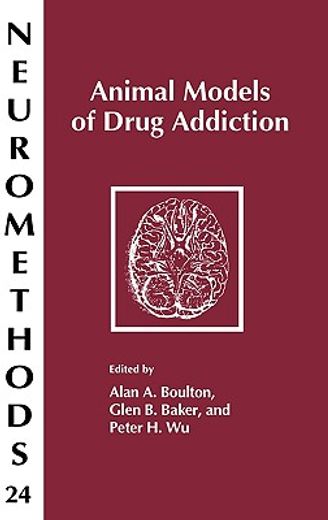 Libro animal models of drug addiction (en Inglés) De - Buscalibre Colombia