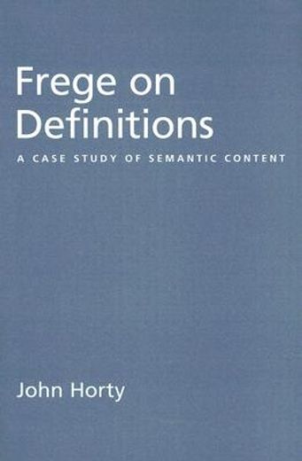 Libro frege on definitions,a case study of semanic content De john ...